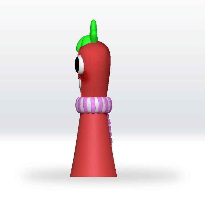 3D Printable Sprunki Sprout STL 3D Model Dandys World Character Fanart ...