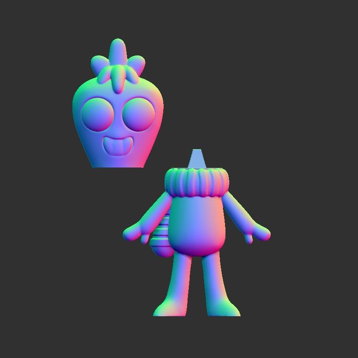 3D Printable Sprout STL 3D Model Dandys World STL 3D Fanart by FNFLab
