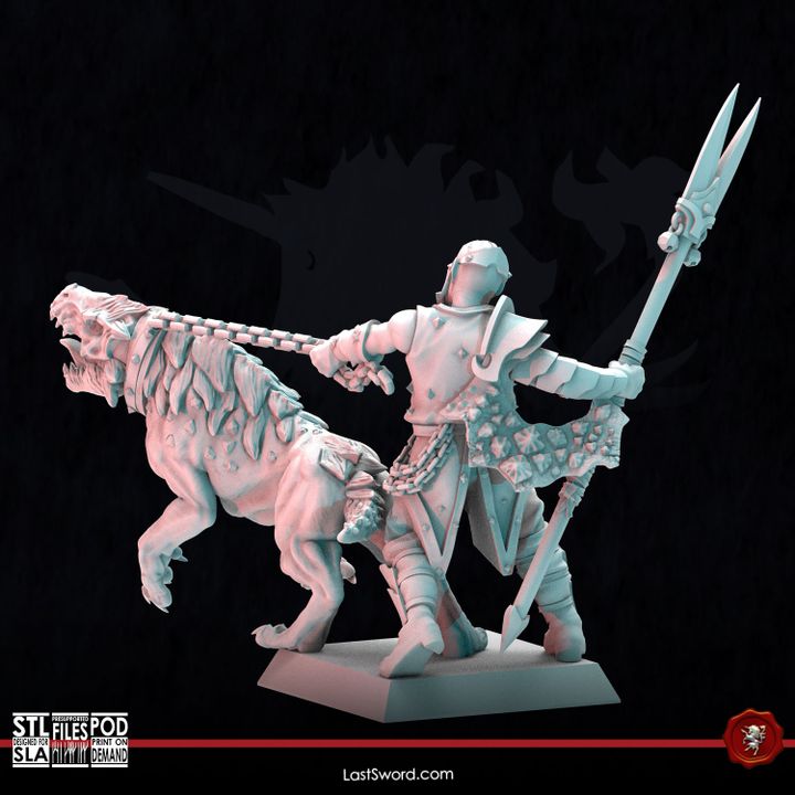 3D Printable Beastmaster and Beast by LastSword Miniatures