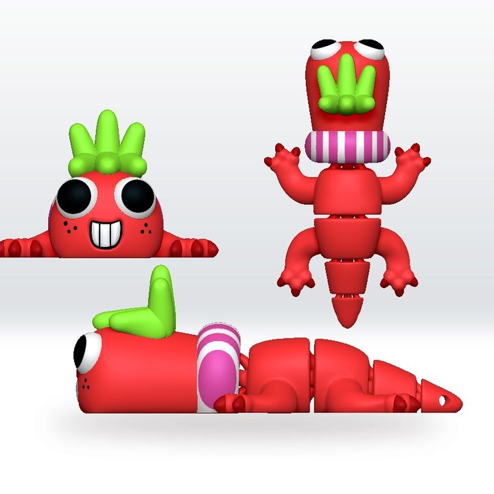 3D Printable Sprout Flexi Articulated STL 3D Model Dandys World STL 3D ...