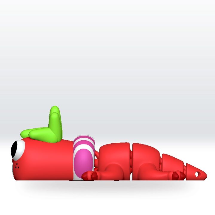 3D Printable Sprout Flexi Articulated STL 3D Model Dandys World STL 3D ...