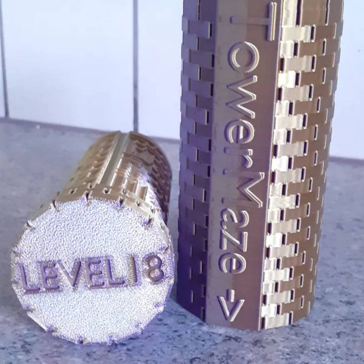 3D Printable TowerMaze Level 18 by Mazetropolis