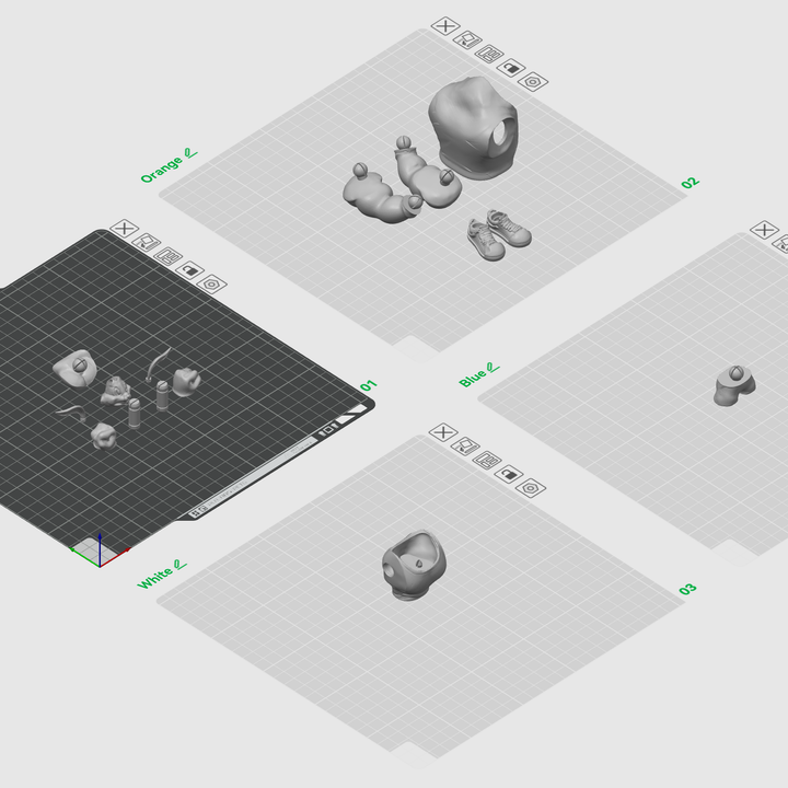 3D Printable Buff Bugs Bunny - Multi-Part - Movable Arms and Legs - 3D ...