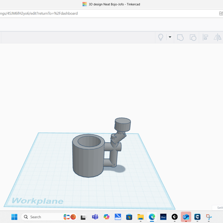 3D Printable cup .stl by Hackhunt