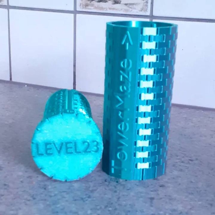 3D Printable TowerMaze Level 23 by Mazetropolis