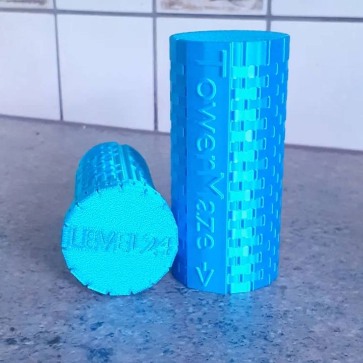 3D Printable TowerMaze Level 24 by Mazetropolis