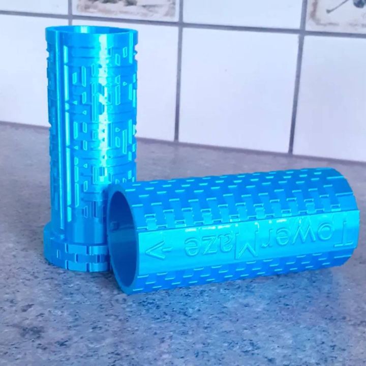 3D Printable TowerMaze Level 24 by Mazetropolis