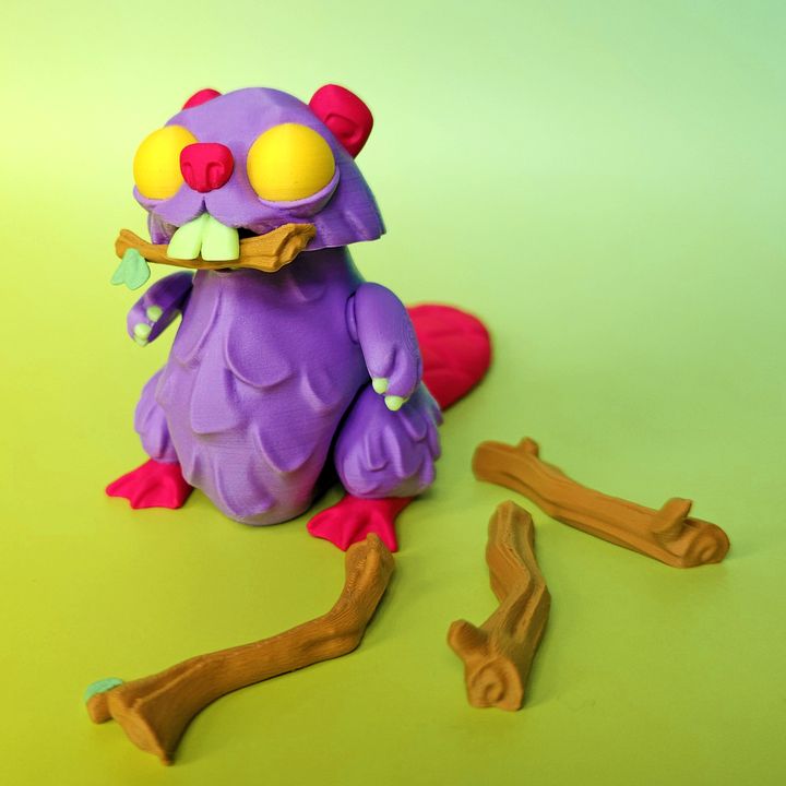 3D Printable Twisty Beaver by TwistyPrints
