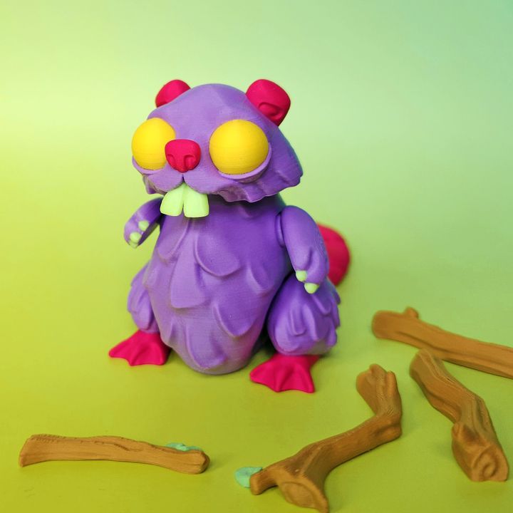 3D Printable Twisty Beaver by TwistyPrints