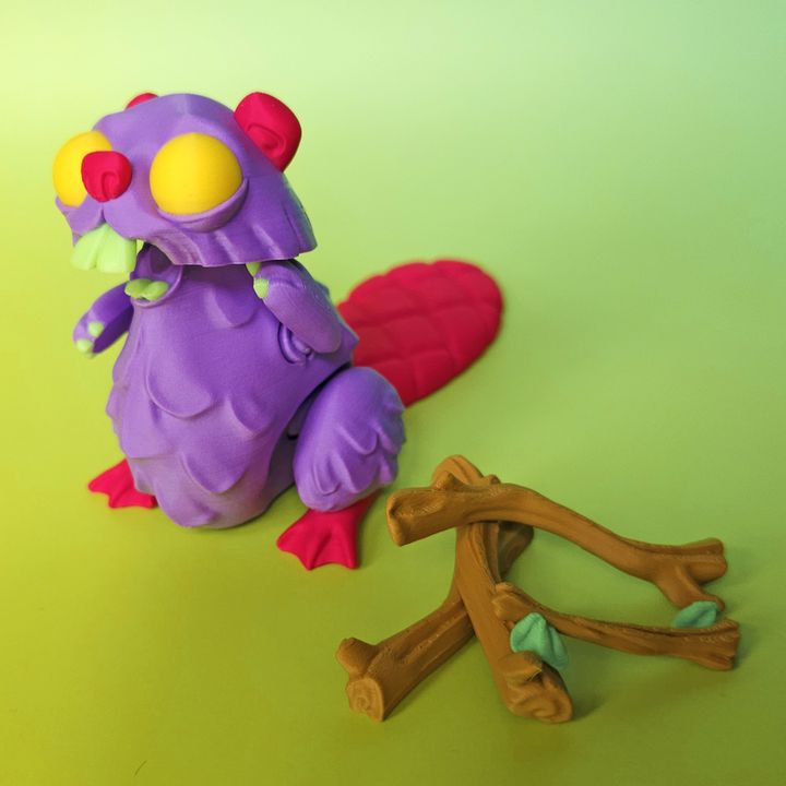 3D Printable Twisty Beaver by TwistyPrints