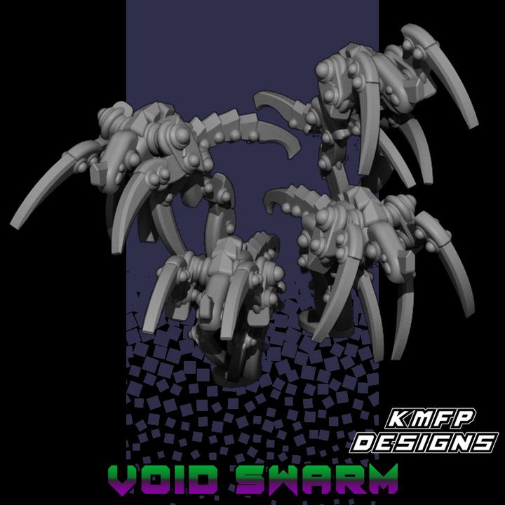 3D Printable Void Swarm - Blade Swarm Constructs by KMFP Designs