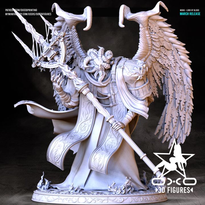 3D Printable Lord Of Blood Tabletop Miniature by OXO3D Figures