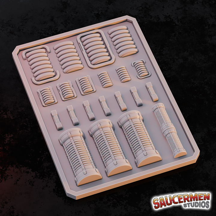 3D Printable Texture / Practice Palette: Plasma Glow by Saucermen Studios