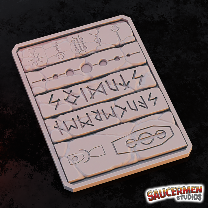 3D Printable Texture / Practice Palette: Ancient Stone Tablets by ...