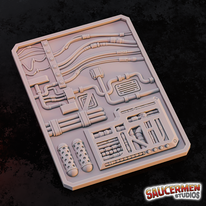 3D Printable Texture / Practice Palette: Cables & Wires by Saucermen ...