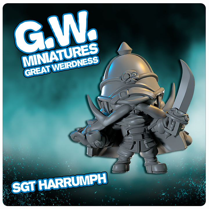 3D Printable Sgt. Harrumph by Marchen Atelier