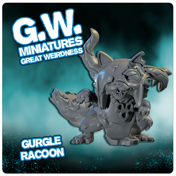 3D Printable Gurgle Racoon by Marchen Atelier