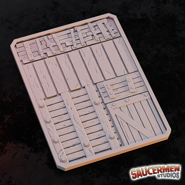 3D Printable Texture / Practice Palette: Wood & Planks by Saucermen Studios