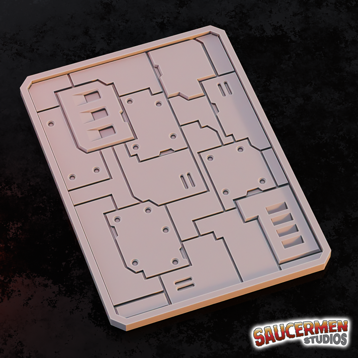 3D Printable Texture / Practice Palette:Starship Hull Plates by ...