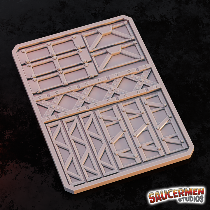 3D Printable Texture / Practice Palette: Girders and Beams by Saucermen ...