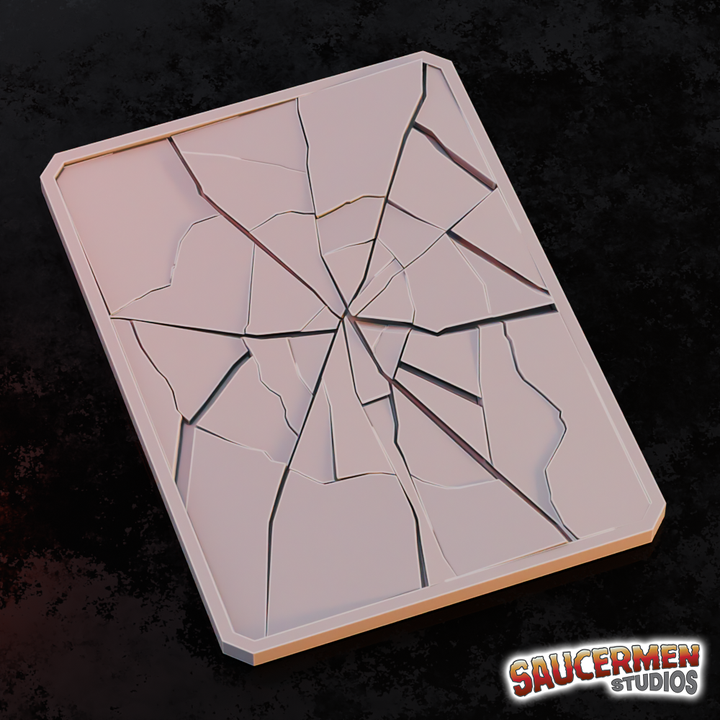 3D Printable Texture / Practice Palette: Smashed Up by Saucermen Studios