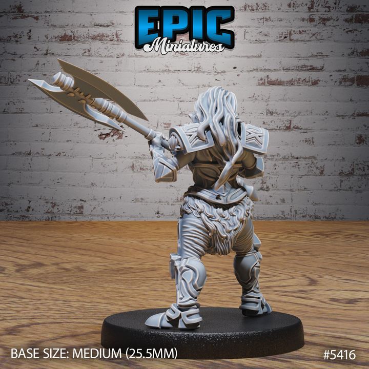 3D Printable Dwarf Female Bandit Rage / Humanoid Dwarfen Robber ...