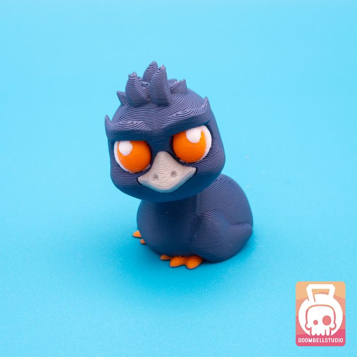 3D Printable The Cute Emu by DoomBellStudio