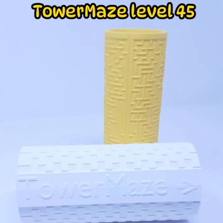 3D Printable TowerMaze Level 45 by Mazetropolis