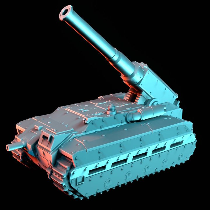 3D Printable Auger Artillery Tank by Culverin Models