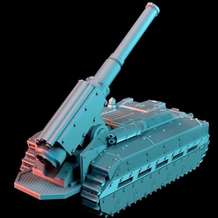 3D Printable Auger Artillery Tank by Culverin Models