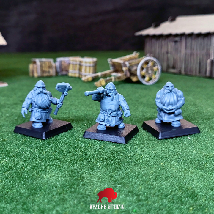 3D Printable Forgeborn Clan: Cannon (dwarf unit) by Apache-Studio