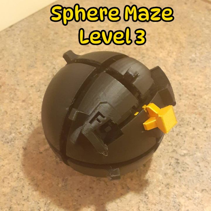 3D Printable Sphere Maze Level 3 by Mazetropolis