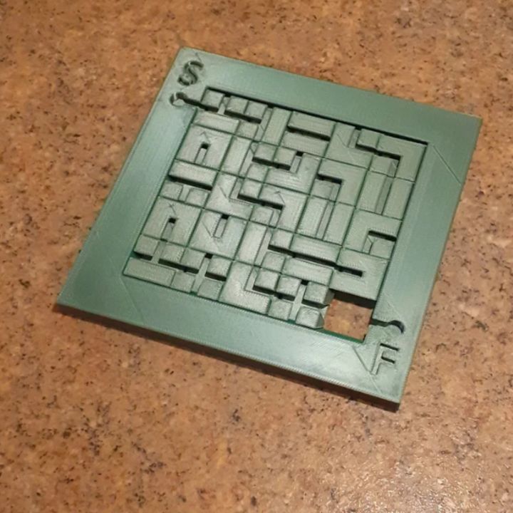 3D Printable Slider Maze Level 5 by Mazetropolis