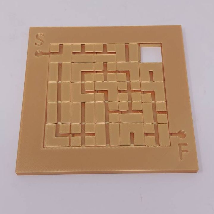 3D Printable Slider Maze Level 7 by Mazetropolis