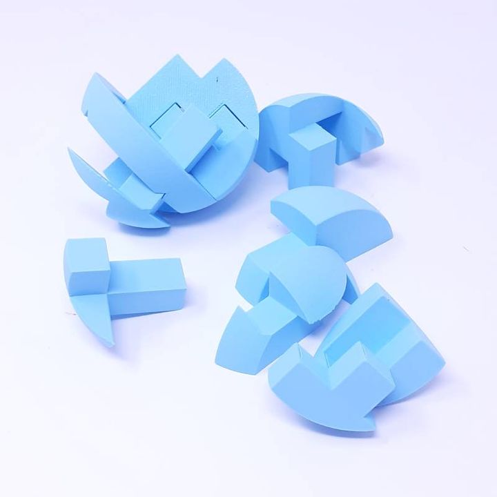 3D Printable Sphere Puzzle Level 2 by Mazetropolis