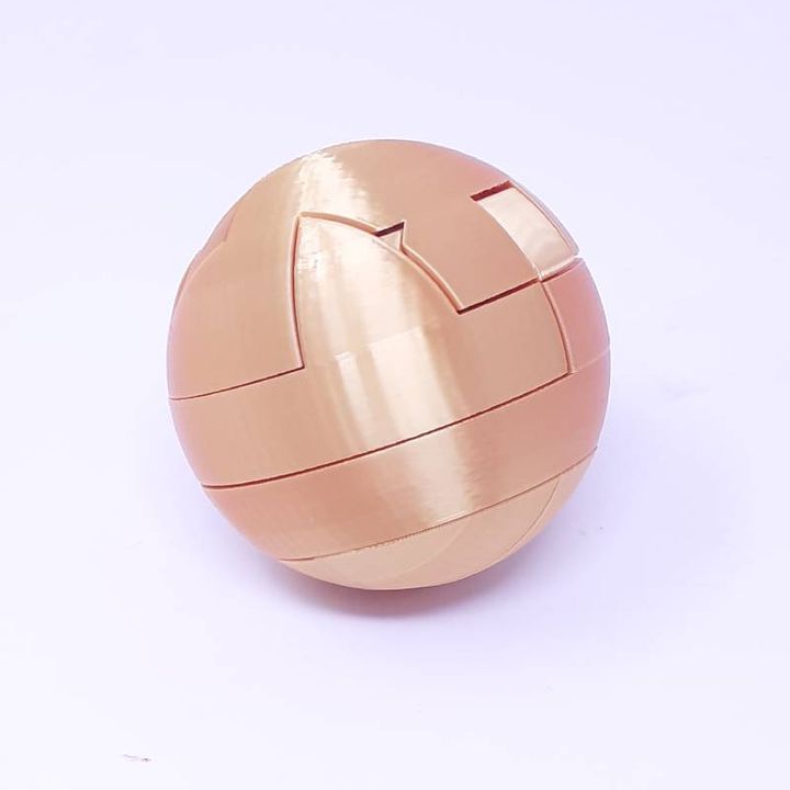 3D Printable Sphere Puzzle Level 3 by Mazetropolis