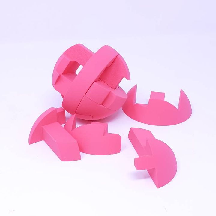 3D Printable Sphere Puzzle Level 4 by Mazetropolis