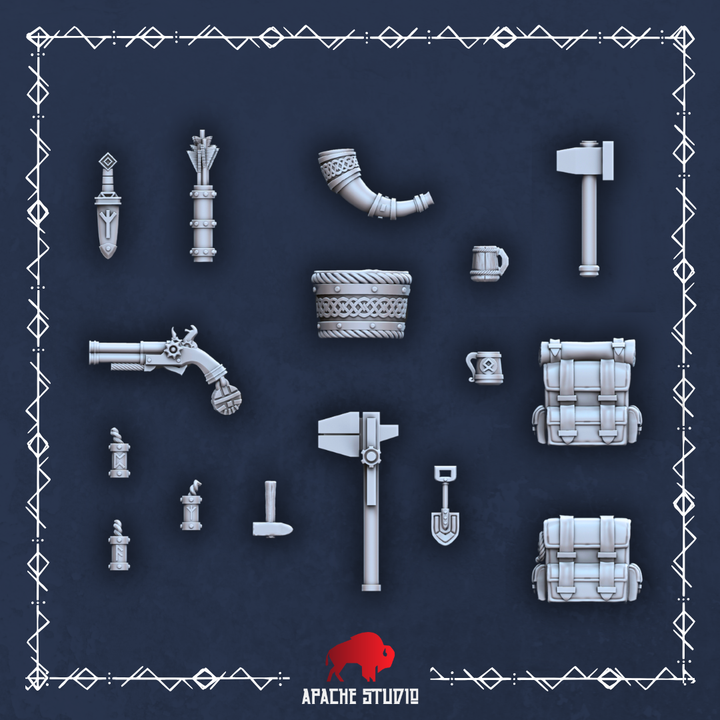 3D Printable Forgeborn Clan: Bits by Apache-Studio