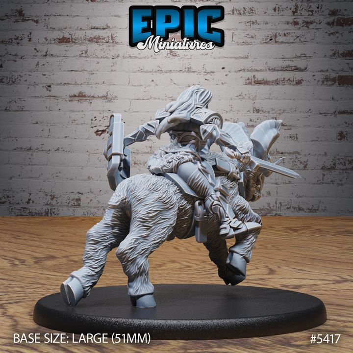 3D Printable Dwarf Female Bandit Goat Rider / Humanoid Dwarfen Robber ...