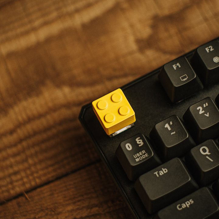 3D Printable Construction Block Artisan Keycap For Mechanical Gaming ...