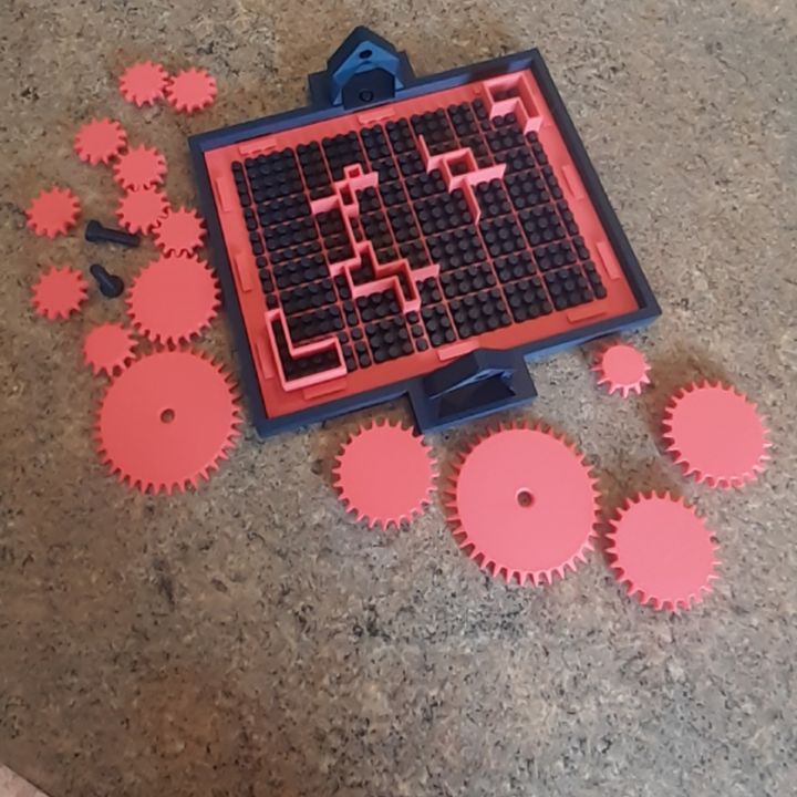 3D Printable Gear Maze Level 3 by Mazetropolis