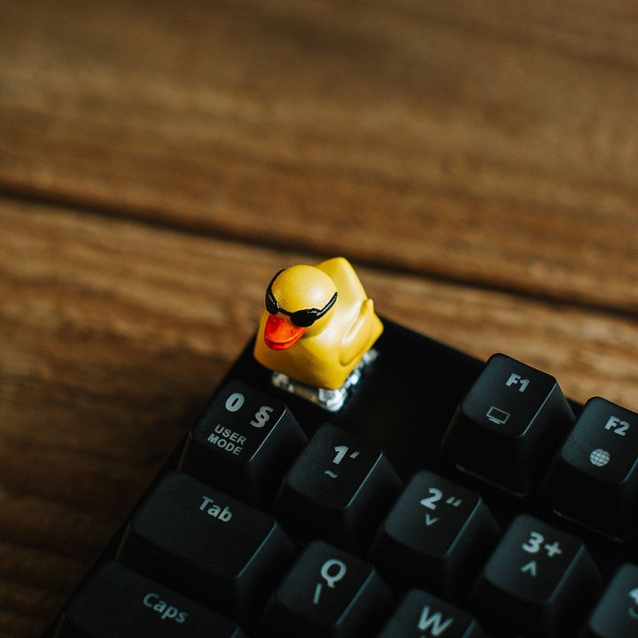 3D Printable Cool Duck Artisan Keycap For Mechanical Gaming Keyboards ...