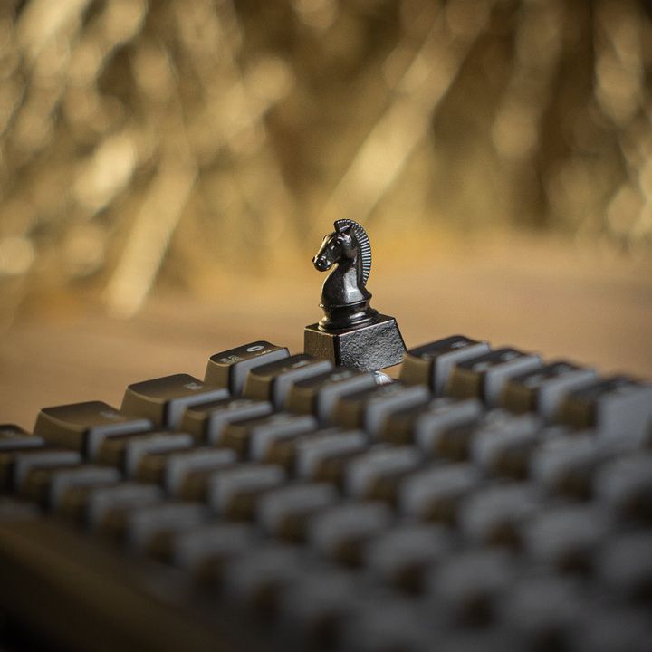 3D Printable Chess Horse Knight Artisan Keycap For Mechanical Gaming ...