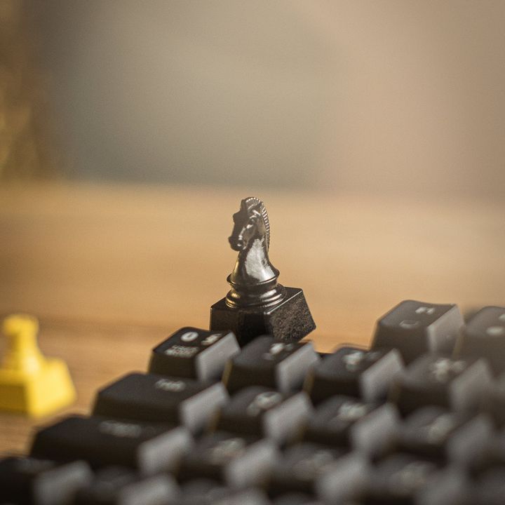 3D Printable Chess Horse Knight Artisan Keycap For Mechanical Gaming ...