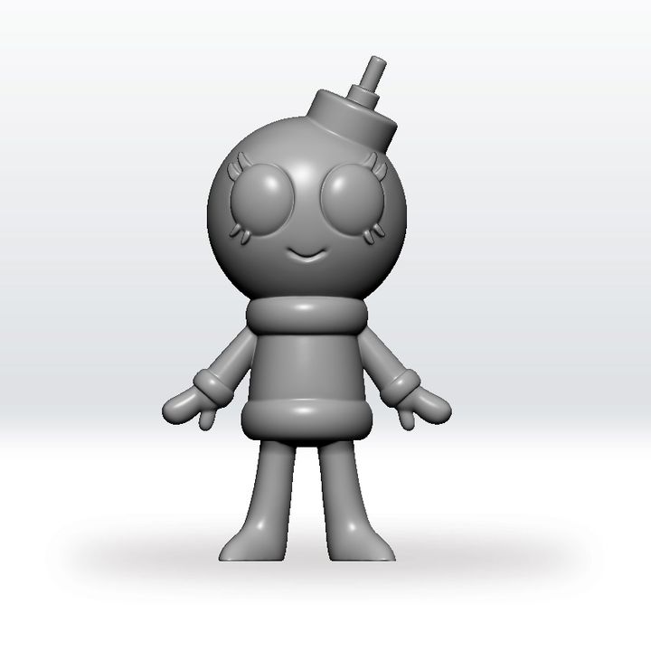 3D Printable Bobette STL file Dandys World 3D STL Model Fanart by FNFLab