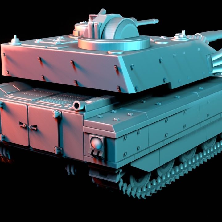 3D Printable Bull Main Battle Tank/Firestorm Anti-Infantry Tank by ...