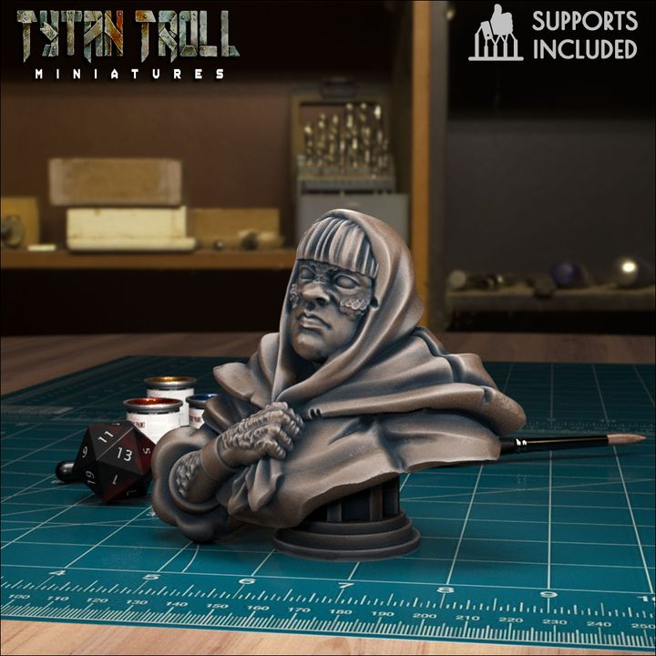 3D Printable Curse Of Strahd - Zygfrek Belview Bust [Pre-Supported] by TytanTroll Miniatures