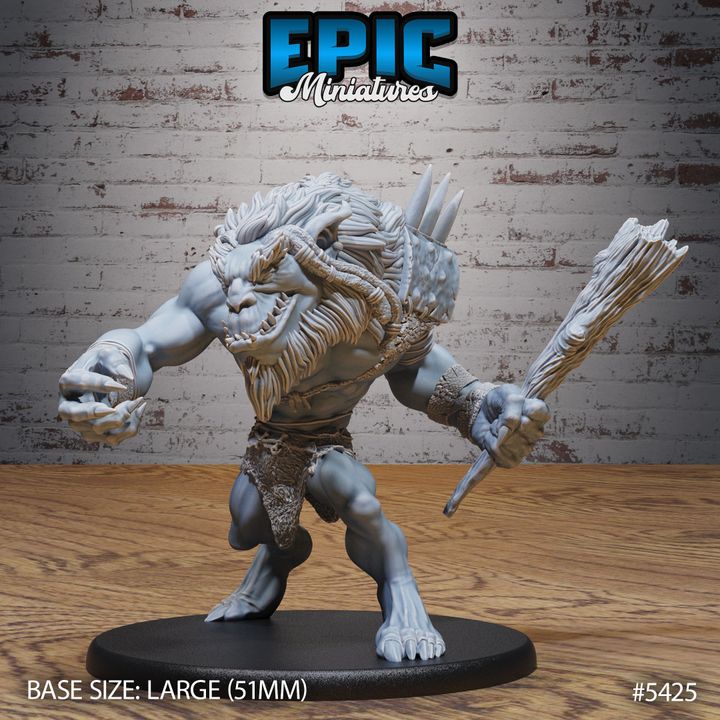 3D Printable Longneck Troll Attack / Green Skinned Giant / Male Ogre ...