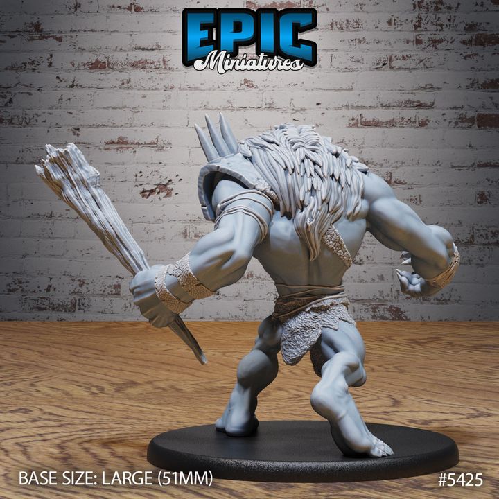 3D Printable Longneck Troll Attack / Green Skinned Giant / Male Ogre ...