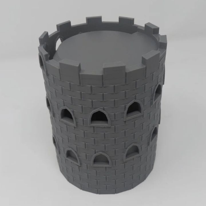 3D Printable Rolling coin tower piggy bank by Mazetropolis